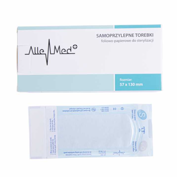 Samoprzylepne torebki do sterylizacji narzędzi w autoklawie 57 x 130 mm ... Samoprzylepne torebki do sterylizacji narzędzi w autoklawie 57 x 130 mm ...